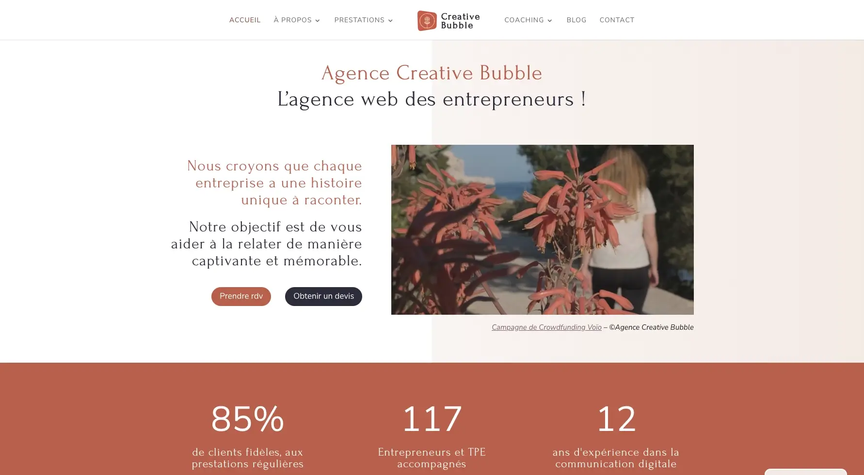 Agence Creative Bubble - Accueil